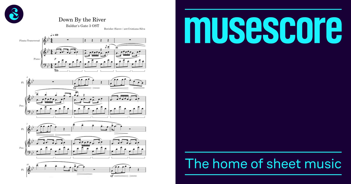 Down By the River – Borislav Slavov (Baldur's Gate 3 OST) Sheet Music for Piano, Flute (Solo ...
