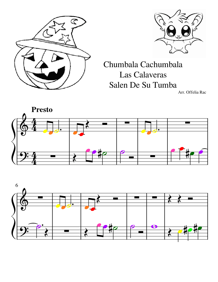 Las Calaveras Sheet Music for Piano (Solo) easy | MuseScore.com