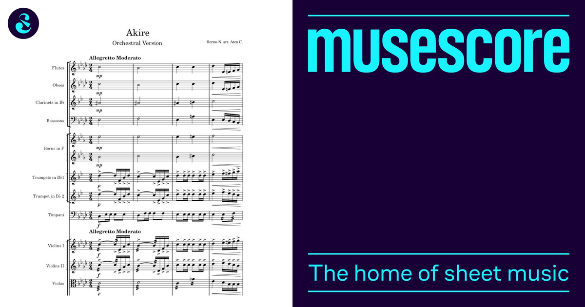 Erika – Herms Niel Sheet Music for Flute, Oboe, Bassoon, French horn ...