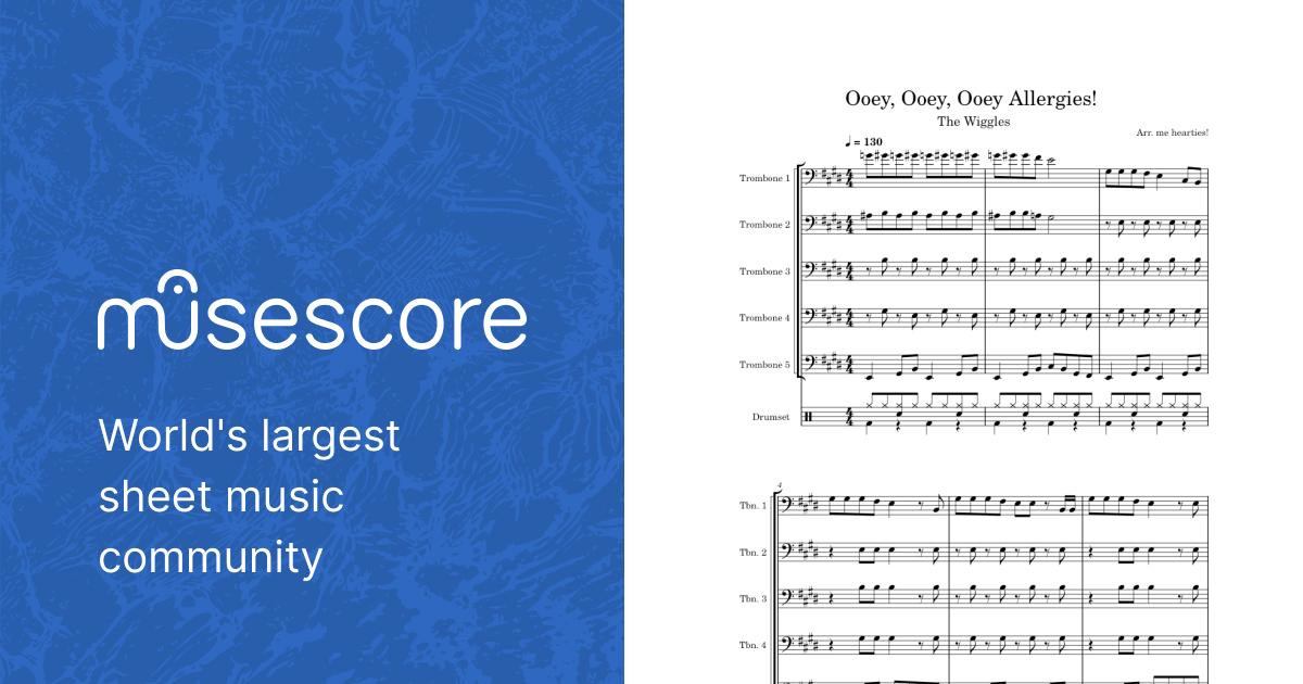 Ooey, Ooey, Ooey Allergies! – The Wiggles - piano tutorial