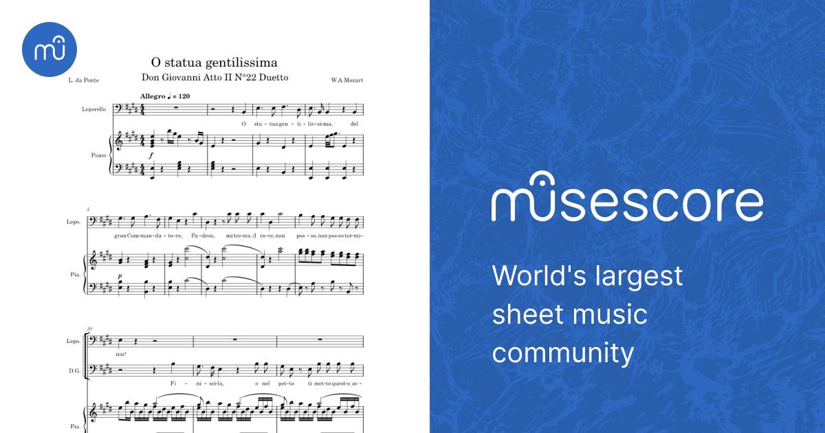 Mozart - Don Giovanni - O_statua_gentilissima - Duo Don Giovanni ...
