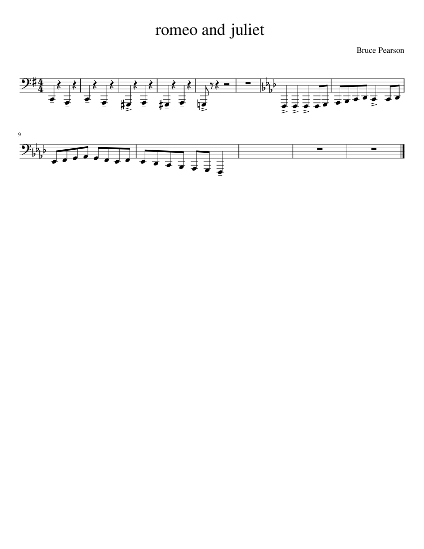 Romeo and juliet Sheet music for Piano (Solo) Easy | Musescore.com