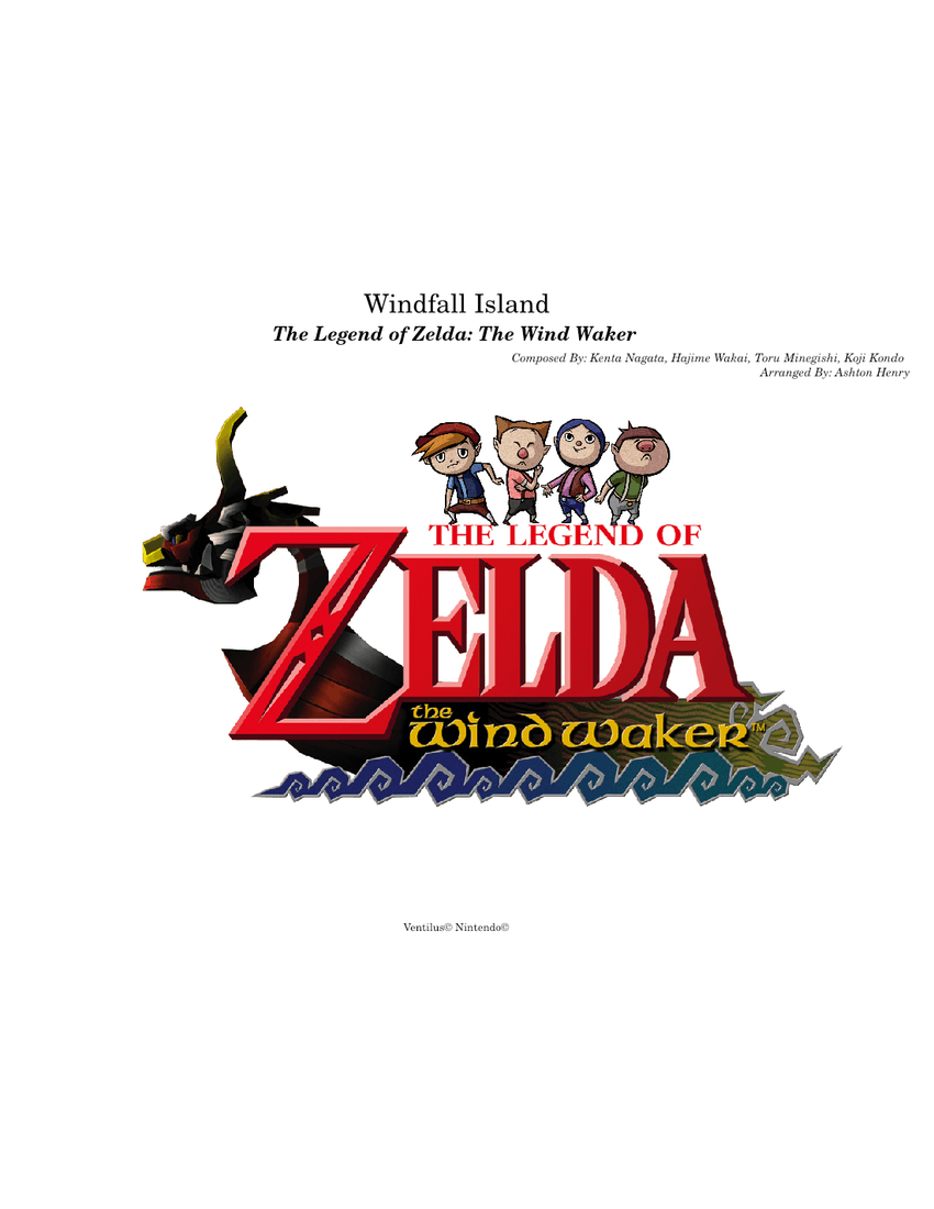 Windfall Island - The Legend of Zelda: The Wind Waker Sheet music for ...