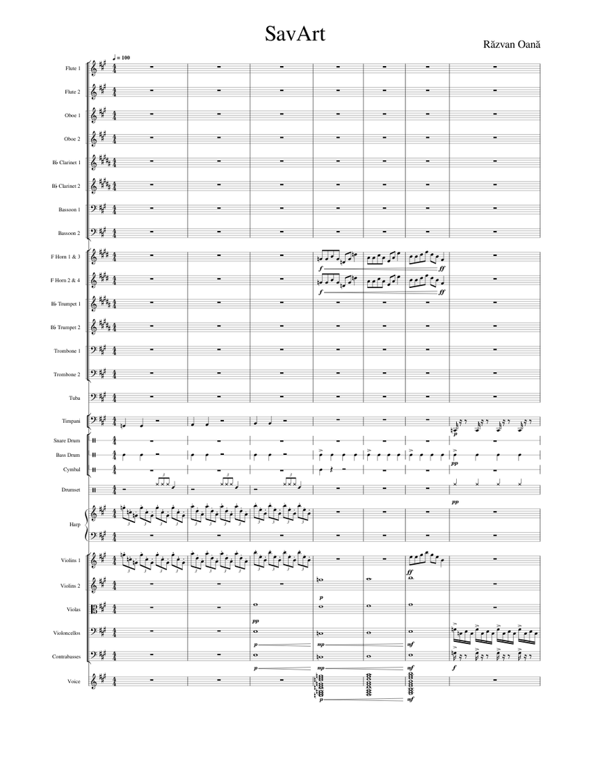 SavArt Sheet music for Trombone, Tuba, Vocals, Flute & more instruments ...