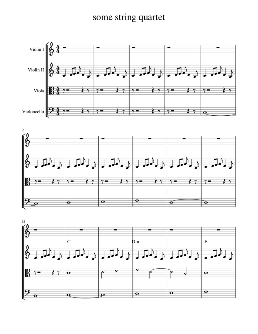 The Lick Variations: Variation 1 Sheet Music with Chords for Violin ...