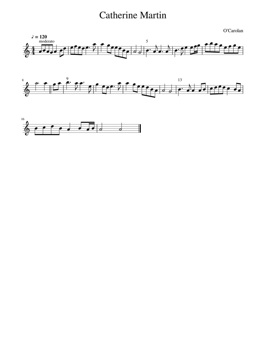 Catherine Martin Sheet music for Piano (Solo) Easy | Musescore.com