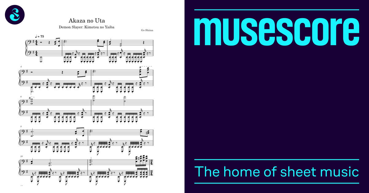 Akaza's Theme – Go Shiina Sheet Music for Piano (Solo) | MuseScore.com