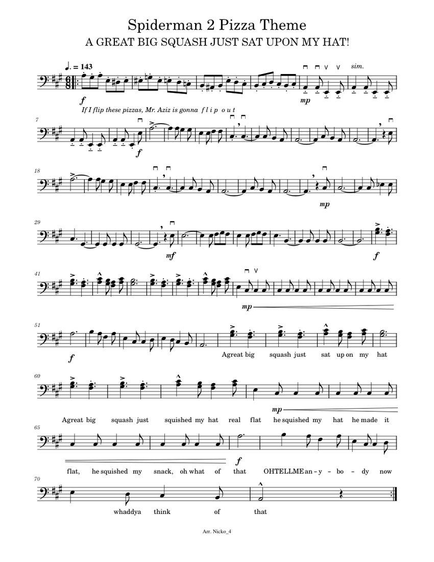 spider man 2   pizza theme