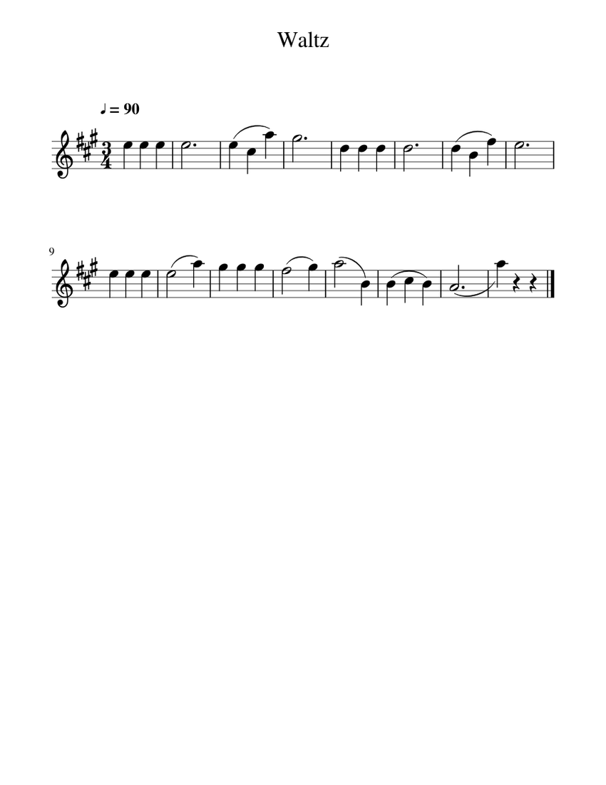 Waltz Sheet music for Violin (Solo) | Musescore.com