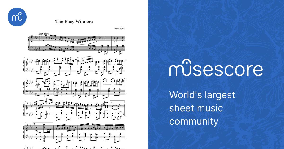 The Easy Winners - Scott Joplin Sheet music for Piano (Solo ...