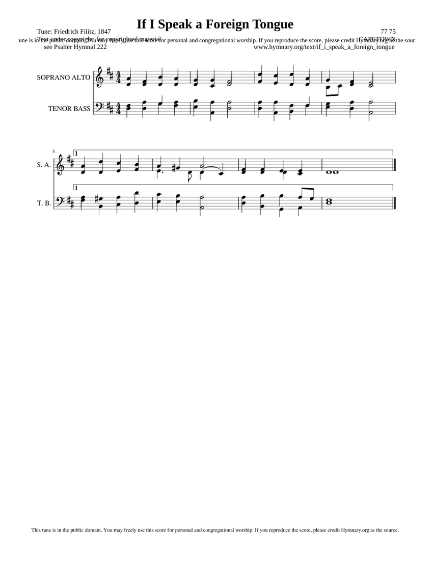 Capetown - Friedrich Filitz Sheet Music for Piano, Soprano (Piano-Voice ...