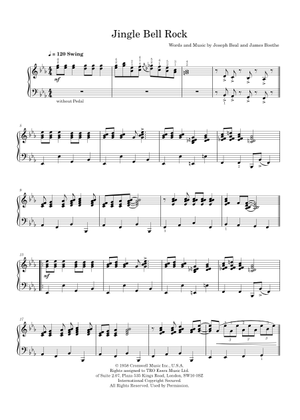 Jingle Bell Rock – Easy Piano Sheet Music for Piano (Solo) | MuseScore.com