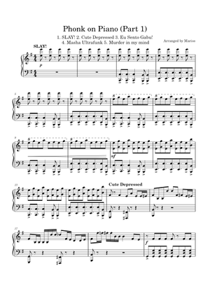 Phonk on Piano - Part 2 Sheet Music for Piano (Solo) | MuseScore.com