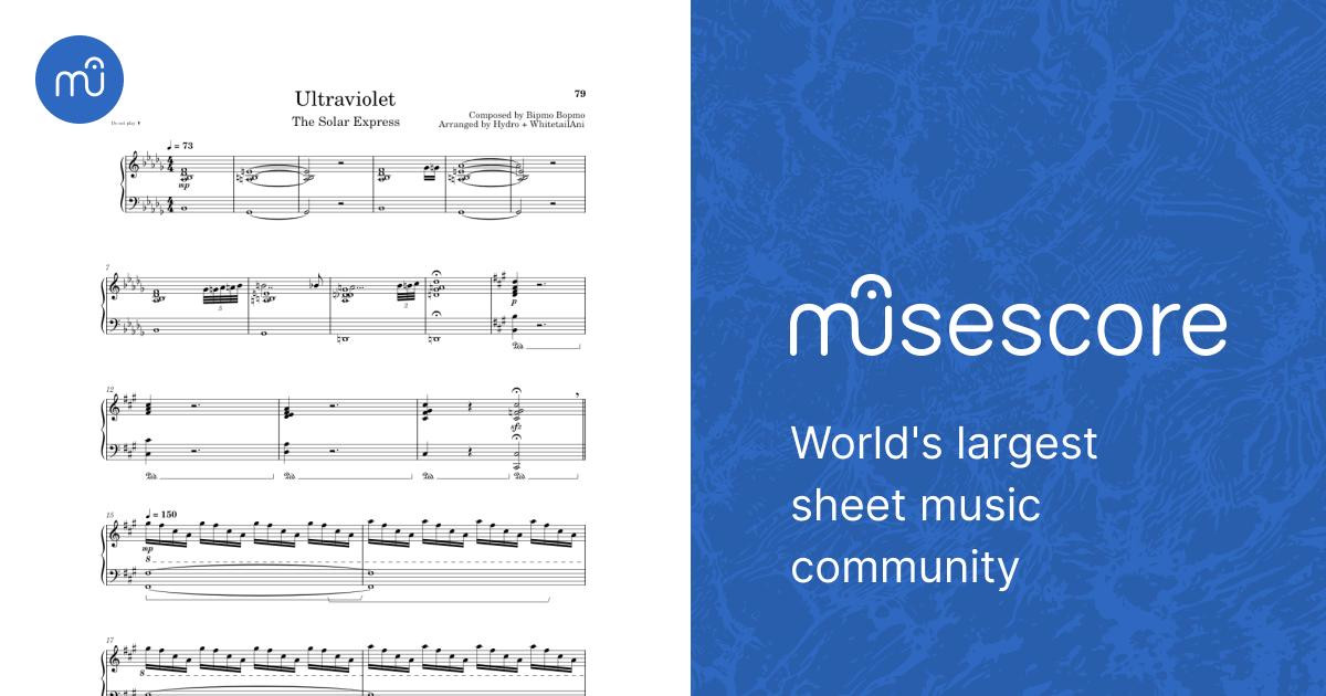 Ultraviolet Sheet Music for Piano (Solo) | MuseScore.com