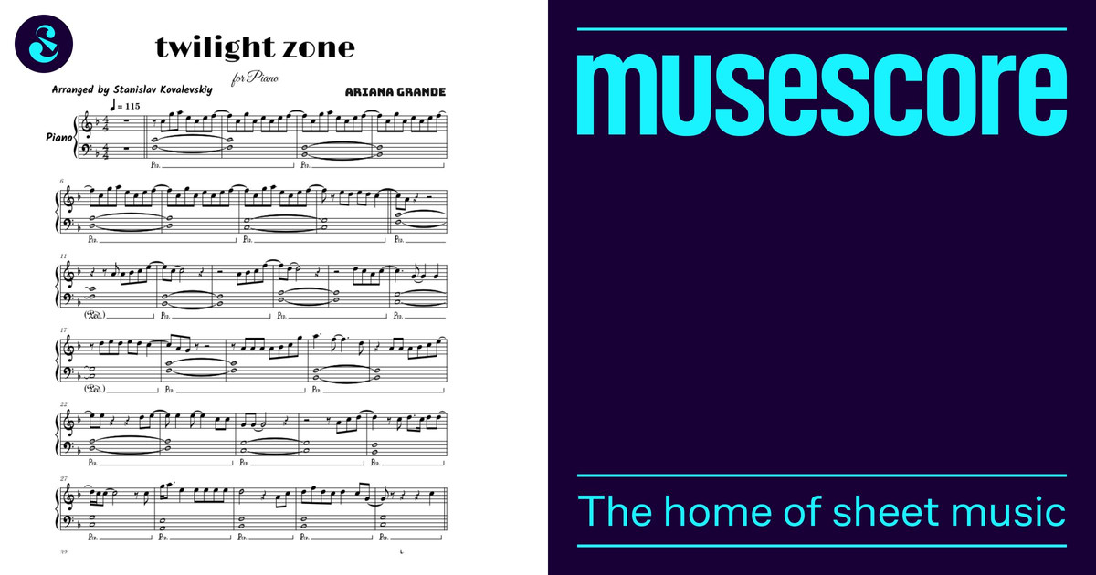 Twilight Zone – Ariana Grande (Easy Piano Cover by Stanislav ...