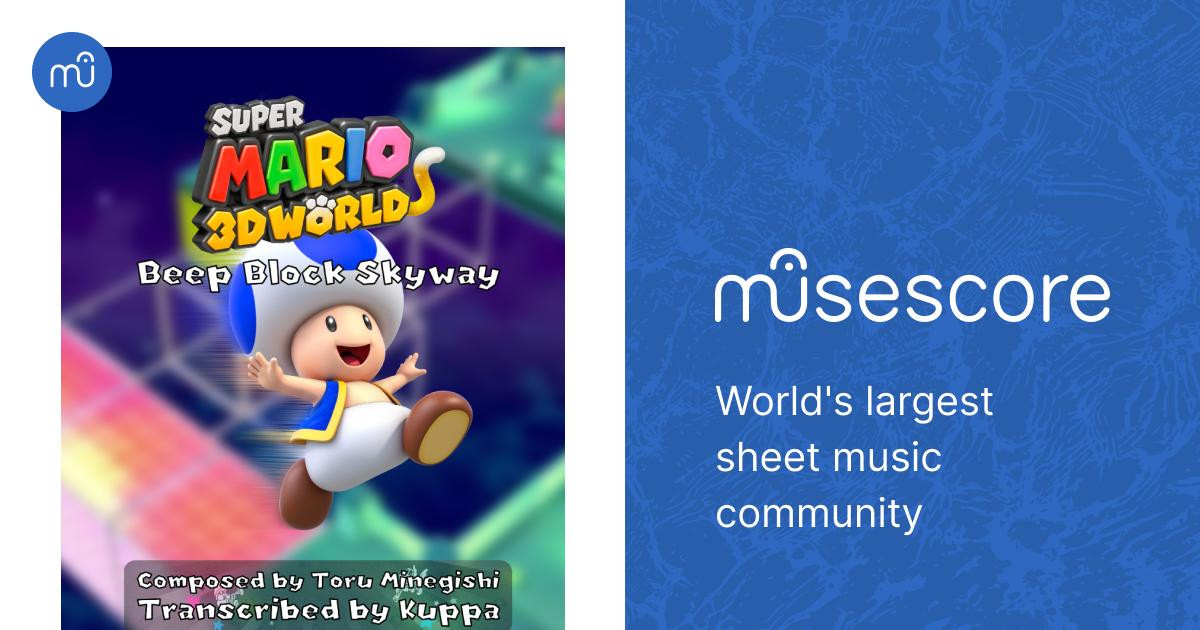 Beep Block Skyway | Super Mario 3D World Sheet Music for Guitar, Bass ...