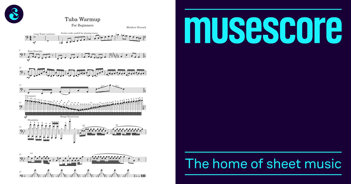 Easy Tuba Warmup – boykinboy8814 Sheet Music for Tuba (Solo ...