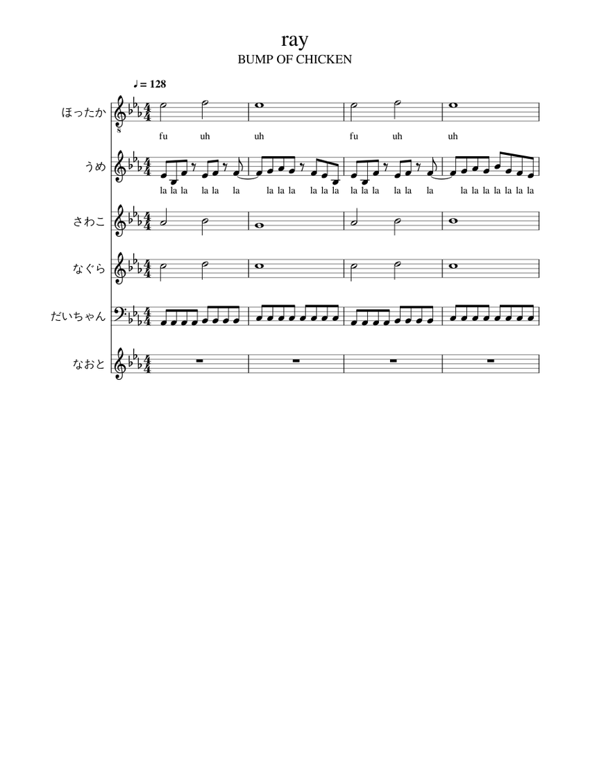 ray Sheet Music for Piano (Mixed Ensemble) | MuseScore.com