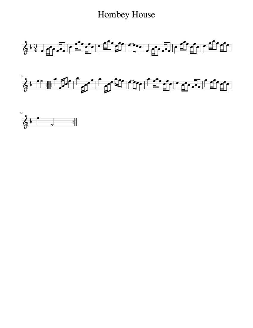 Hombey House Sheet music for Piano (Solo) | Musescore.com