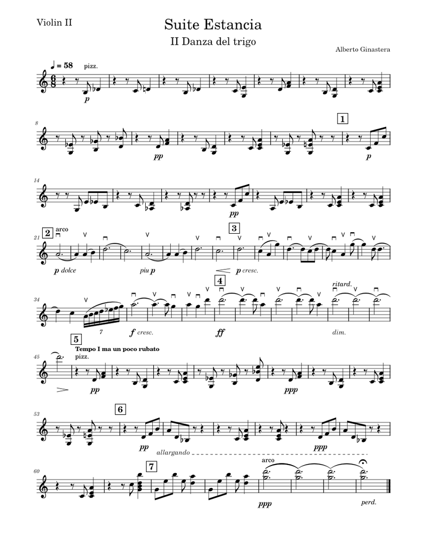 Danza del trigo (Wheat Dance) – Alberto Ginastera Suite Estancia-II ...