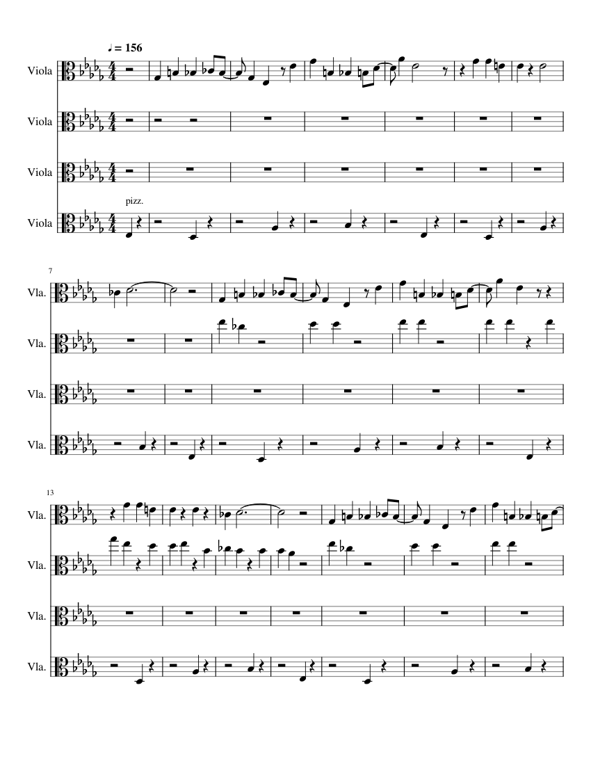 Wolves Sheet Music for Viola (Mixed Quartet) | MuseScore.com