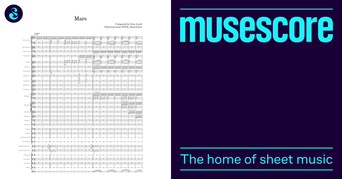 Sober – Indoor Percussion Ensemble Sheet Music for Piano, Tuba, Timpani ...