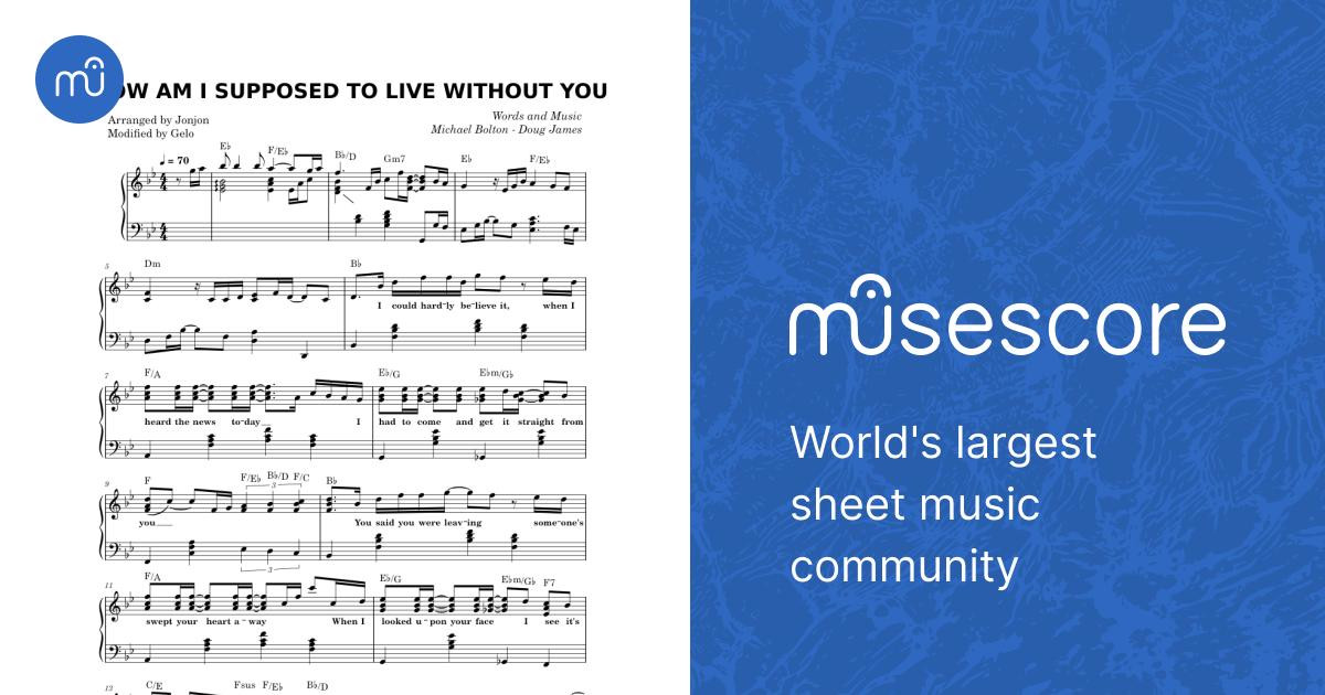 How Am I Supposed To Live Without You – Michael Bolton (10/20/23 - 10 ...