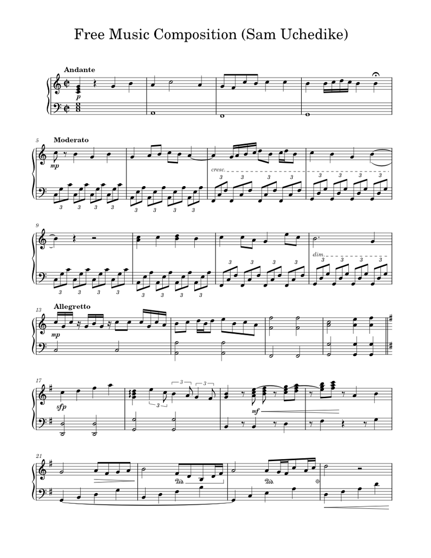 Dramatico Sheet music for Piano (Solo) | Musescore.com