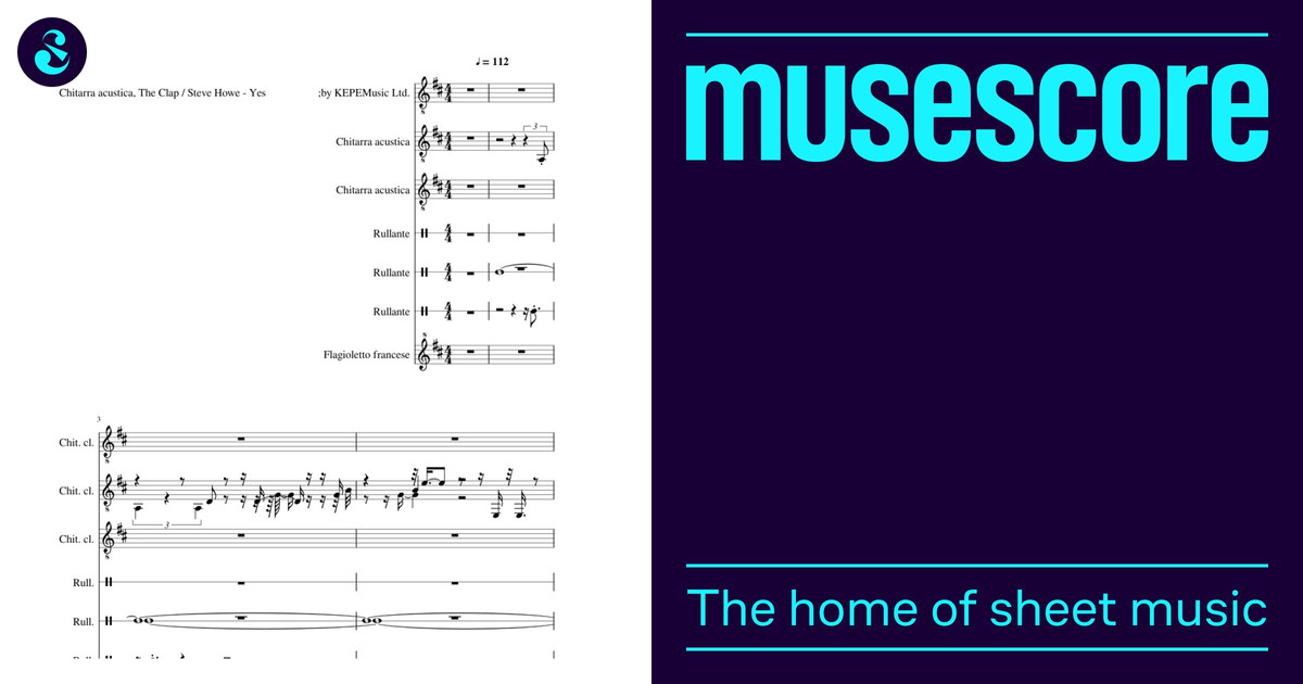 Yes the clap Sheet music for Snare drum, Guitar, Flute other (Mixed ...