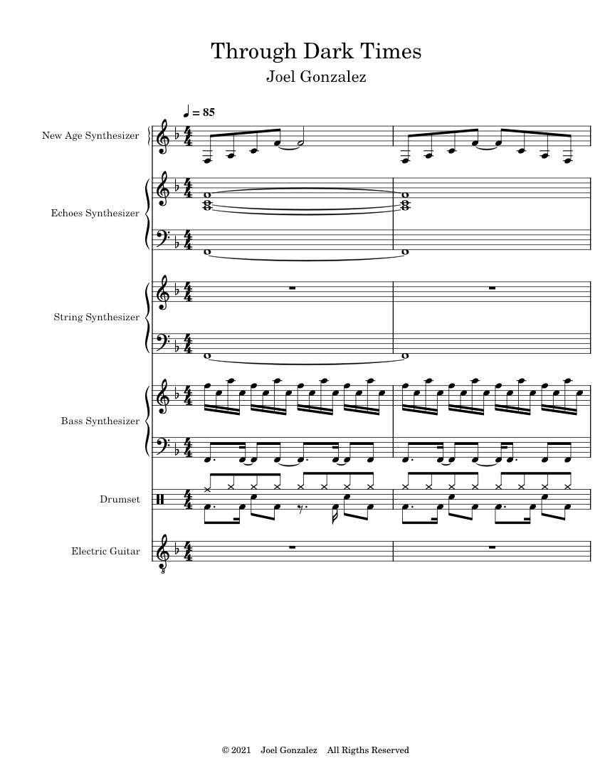 Through Dark Times - piano tutorial