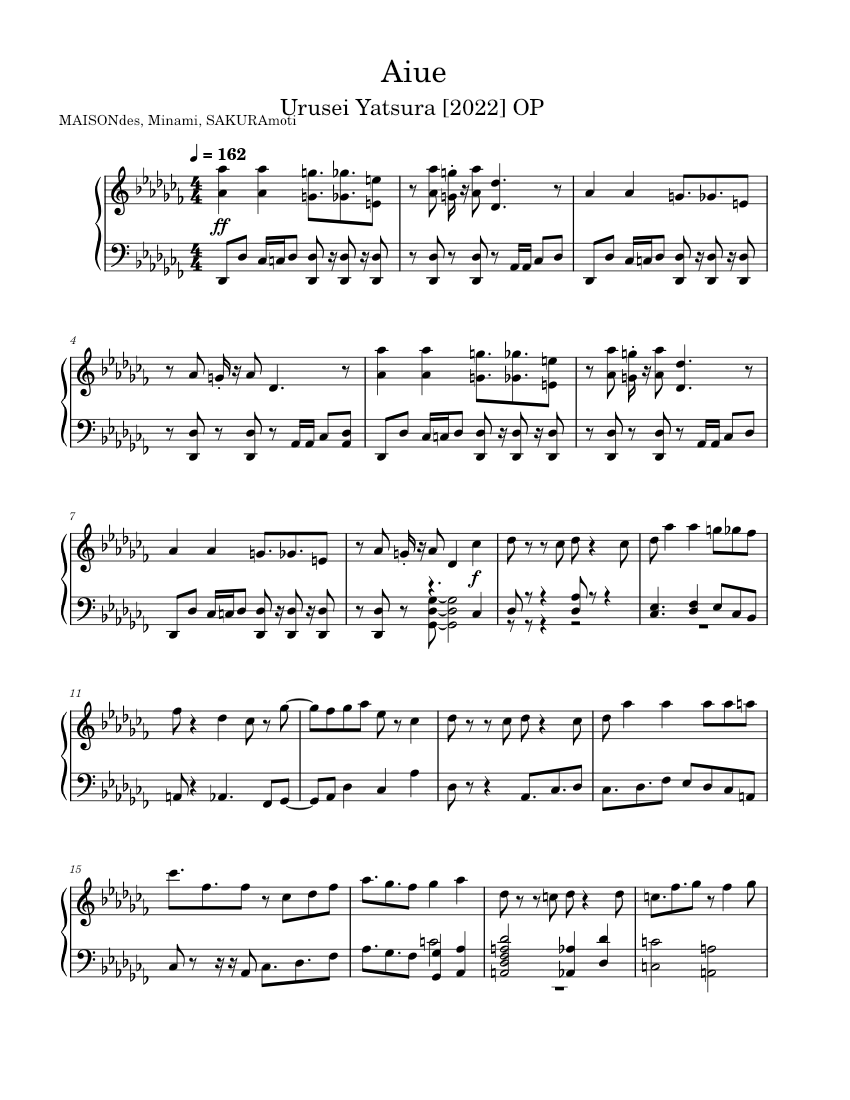 Aiue – MAISONdes feat. Minami and SAKURAmoti (Urusei Yatsura [2022] OP ...