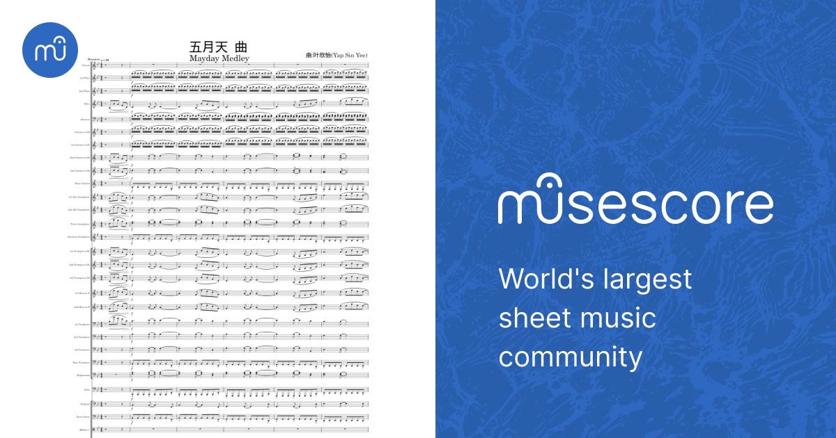 Maday Medley 五月天組曲-Yap Sin Yee Sheet Music with Chords for Trombone ...