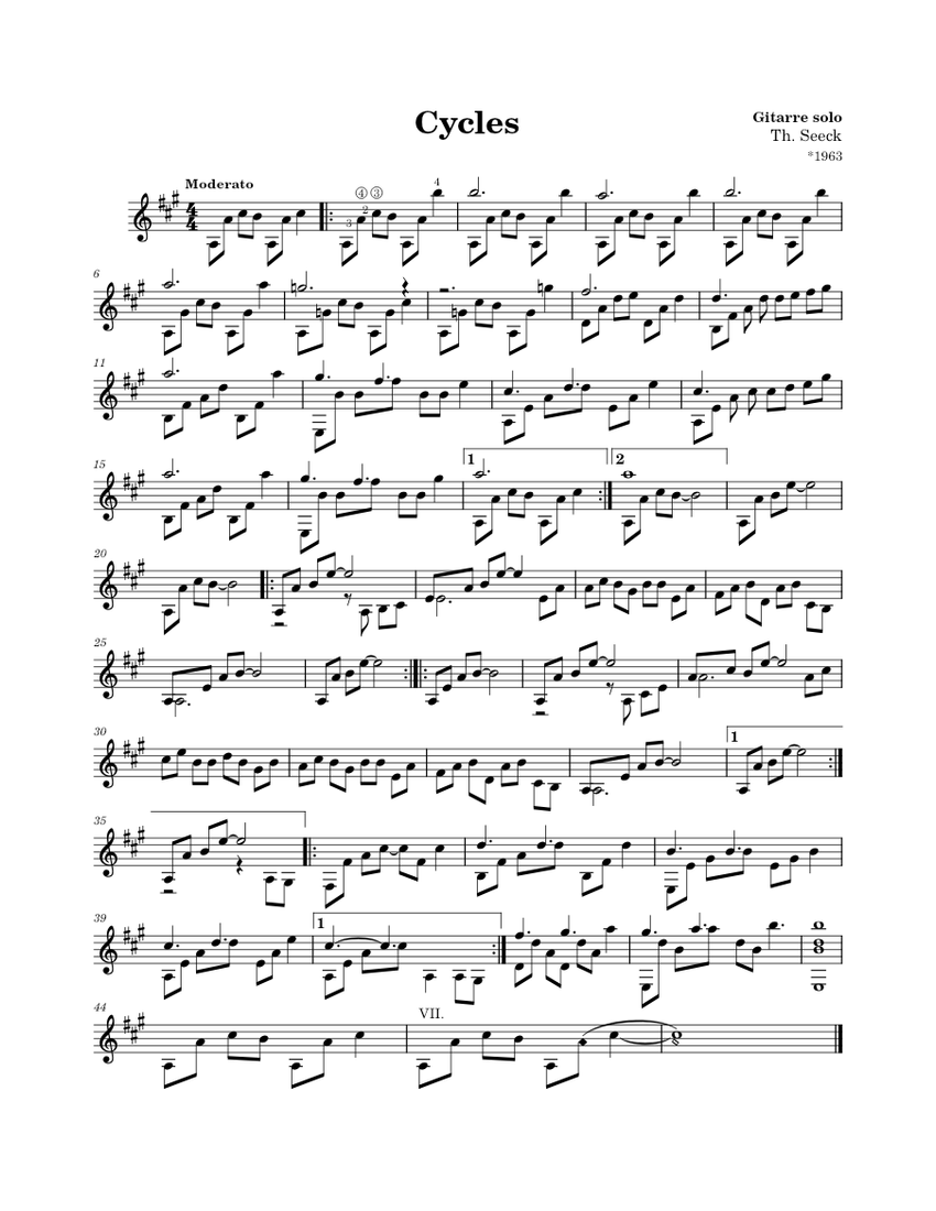 Cycles Sheet music for Piano (Solo) | Musescore.com