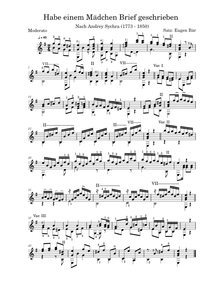 Habe einem Mädchen Brief geschrieben - Написал сейчас я девушке письмо ...