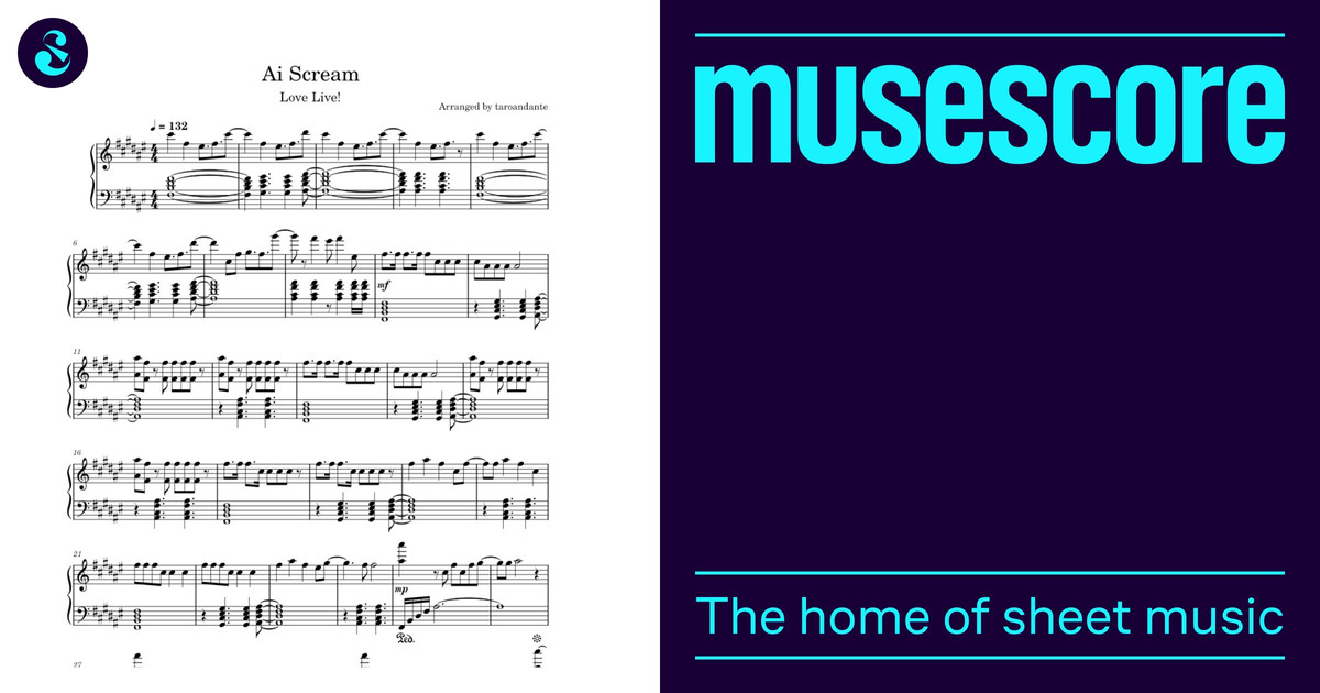 愛♡スクリ～ム! - AiScReam – AiScReam Sheet Music for Piano (Solo) | MuseScore.com