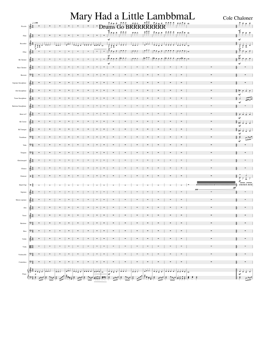 Mary_Had_a_Little_LambbmaL Sheet music for Piano, Trombone, Soprano ...