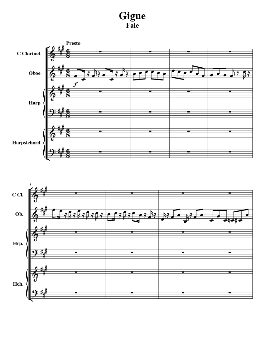 Gigue - piano tutorial