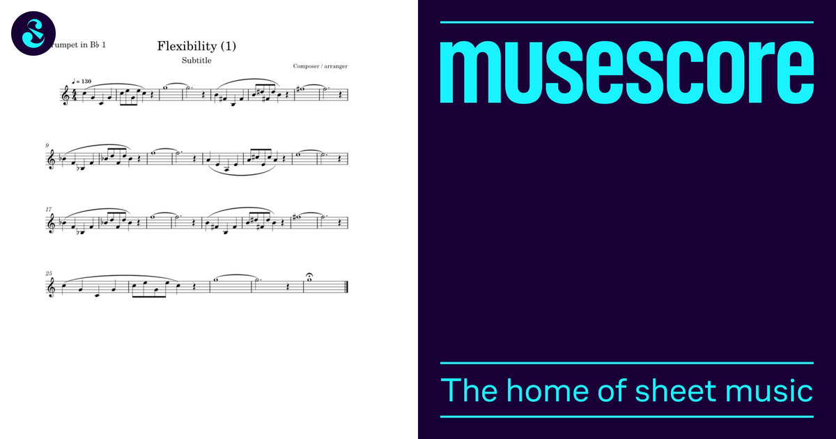 Flex (1)-Trumpet_in_Bb_1.mxl – tmoyer6345 Sheet music for Trumpet other ...