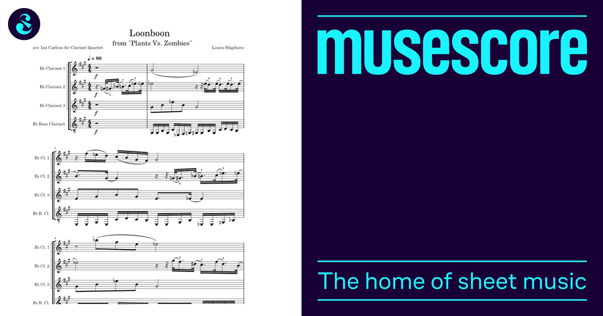 Loonboon – Laura Shigihara Sheet Music for Clarinet other (Mixed ...