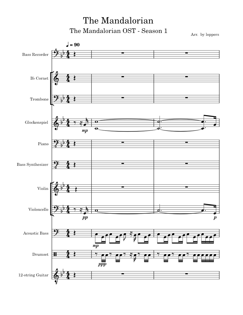 The Mandalorian – Ludwig Göransson (WIP) Sheet music for Piano ...