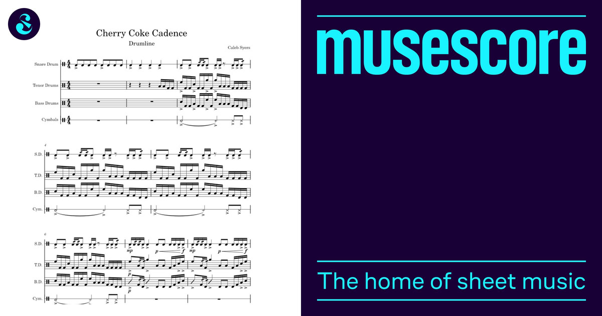 Cherry Coke Cadence – Caleb Syers Sheet Music for Tuba, Synthesizer ...