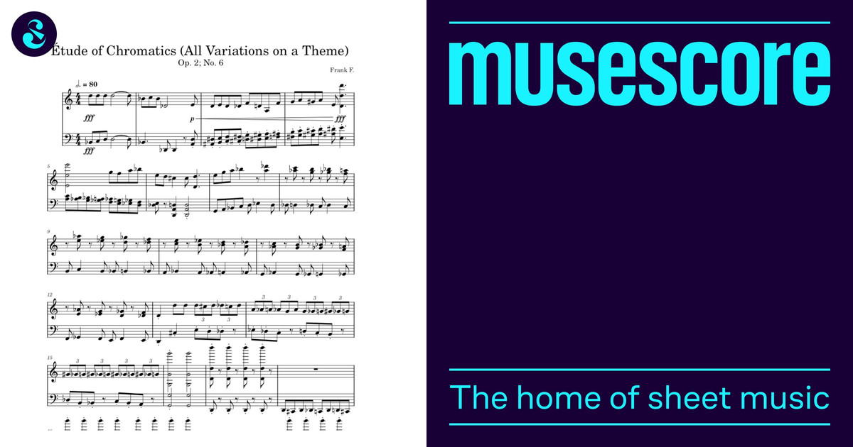 Edutes of Chromaticism – ffultonfcf Sheet music for Piano (Solo) Easy ...