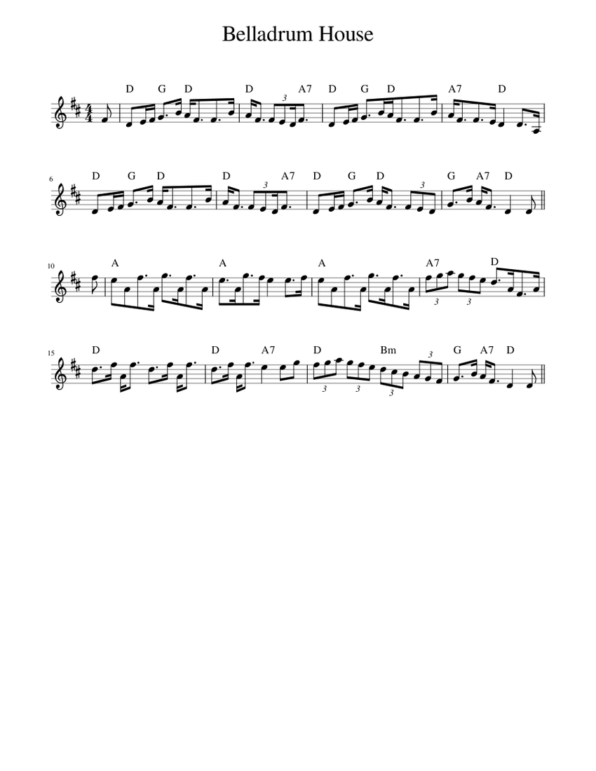 Belladrum House Sheet music for Piano (Solo) | Musescore.com
