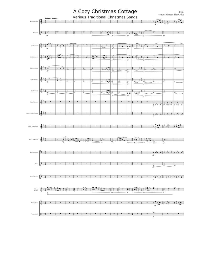 A Cozy Christmas Cottage - piano tutorial