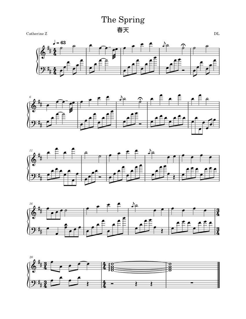 Dancing Line – Dancing Line The Spring– Dancing Line cover by CZ Sheet ...