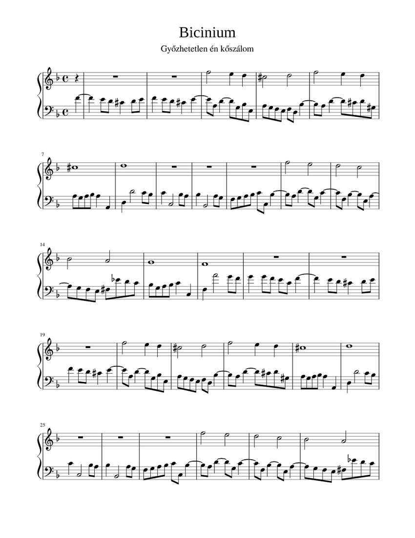 Chorale Variations II. - Bicinium Sheet music for Organ (Solo ...