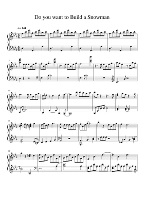 Do You Want To Build A Snowman Sheet Music Alto Sax