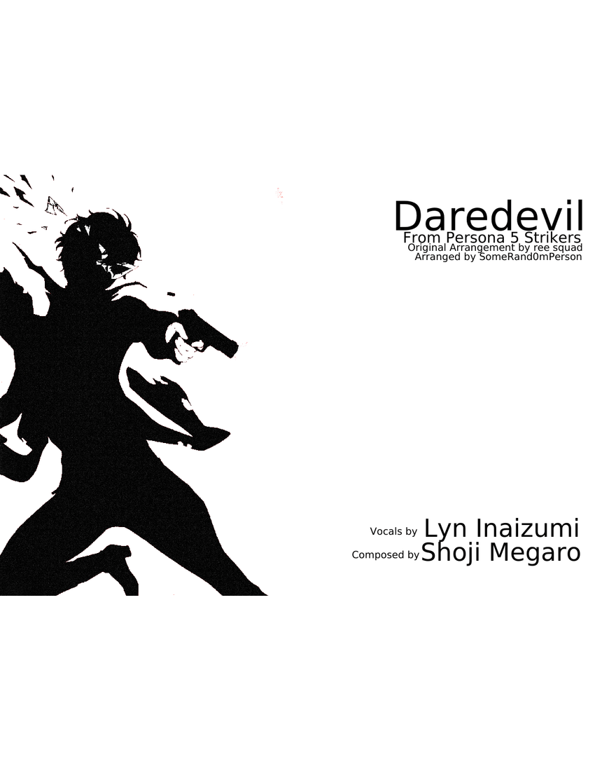 Daredevil | Persona 5 Strikers OST Sheet Music for Piano, Guitar, Bass ...