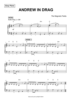 Play Official version of Andrew in Drag Sheet Music by The Magnetic ...