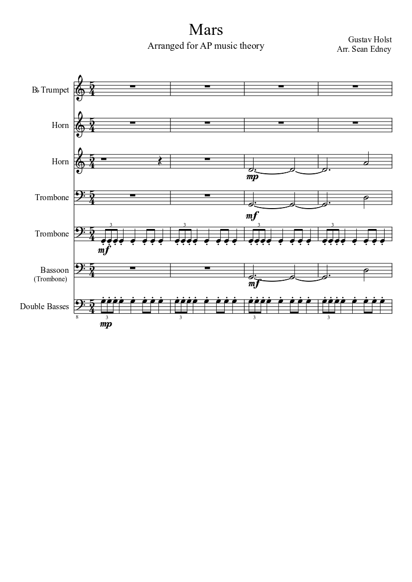 Gustav Holst The Planets Mars